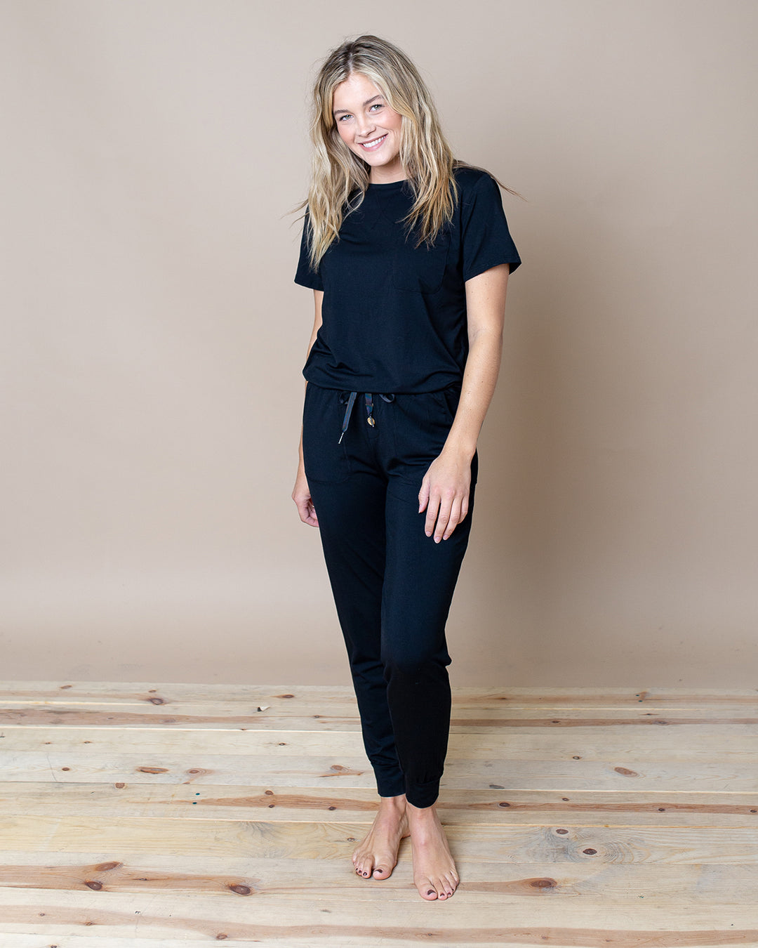 JAM PANTS SET | Black Short Sleeve – Lates By Kate